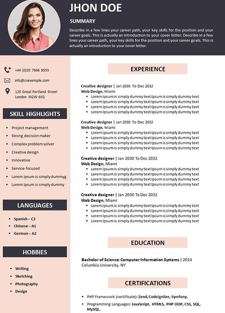 Exemples de CV en Anglais Gratuits à Télécharger en Word (2026)
