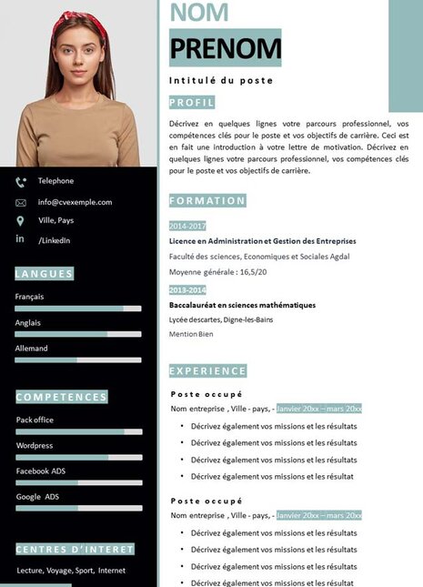 CV Alternance : Modèle 2025 Gratuit à Télécharger avec Word