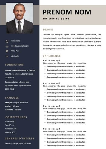 CV Banque : Modèle gratuit à télécharger sur Word | Exemple 2025